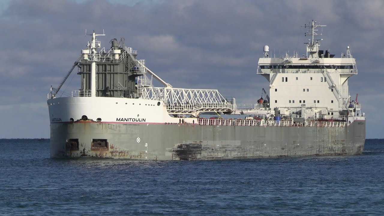 MV Manitoulin Modern Self Discharging Bulk Carrier Launched In 2015, Or ...