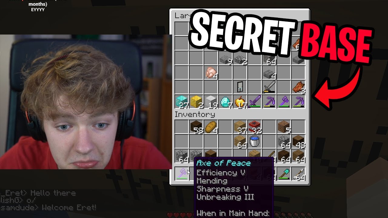 TommyInnit steals from Fundy's SECRET BASE (Dream SMP) - YouTube