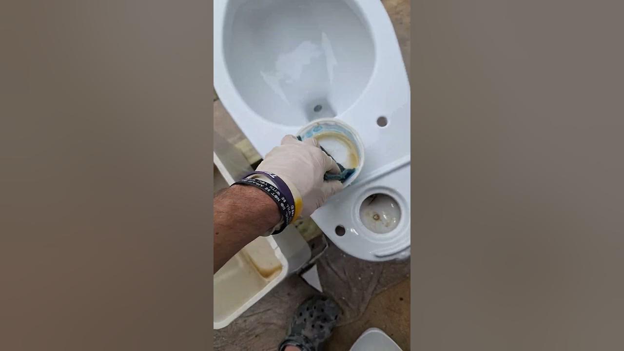 Toilet Tank and Spud Acid Cleaning - YouTube