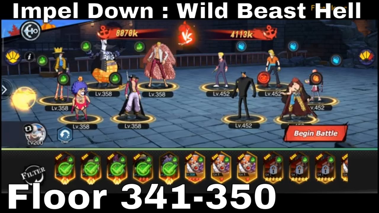 Impel Down : Wild Beast Hell Floor 341-350 New World: Vigour Voyage ...