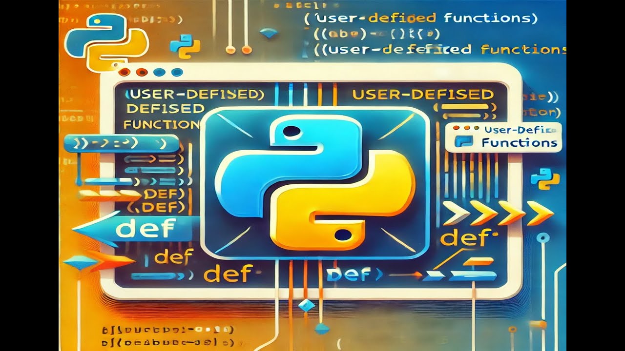 User Defined Functions In Python Youtube