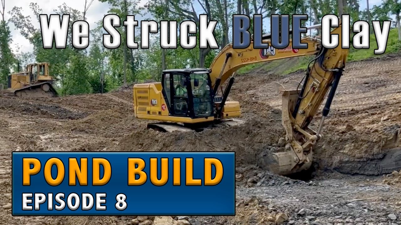 BLUE Clay Layer - Pond Building Clay - YouTube