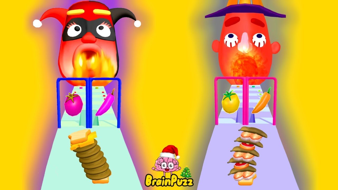 Sandwich Runner VS Sandwich Run : Pile Ingredients #2 💩🍔 Best Funny ...