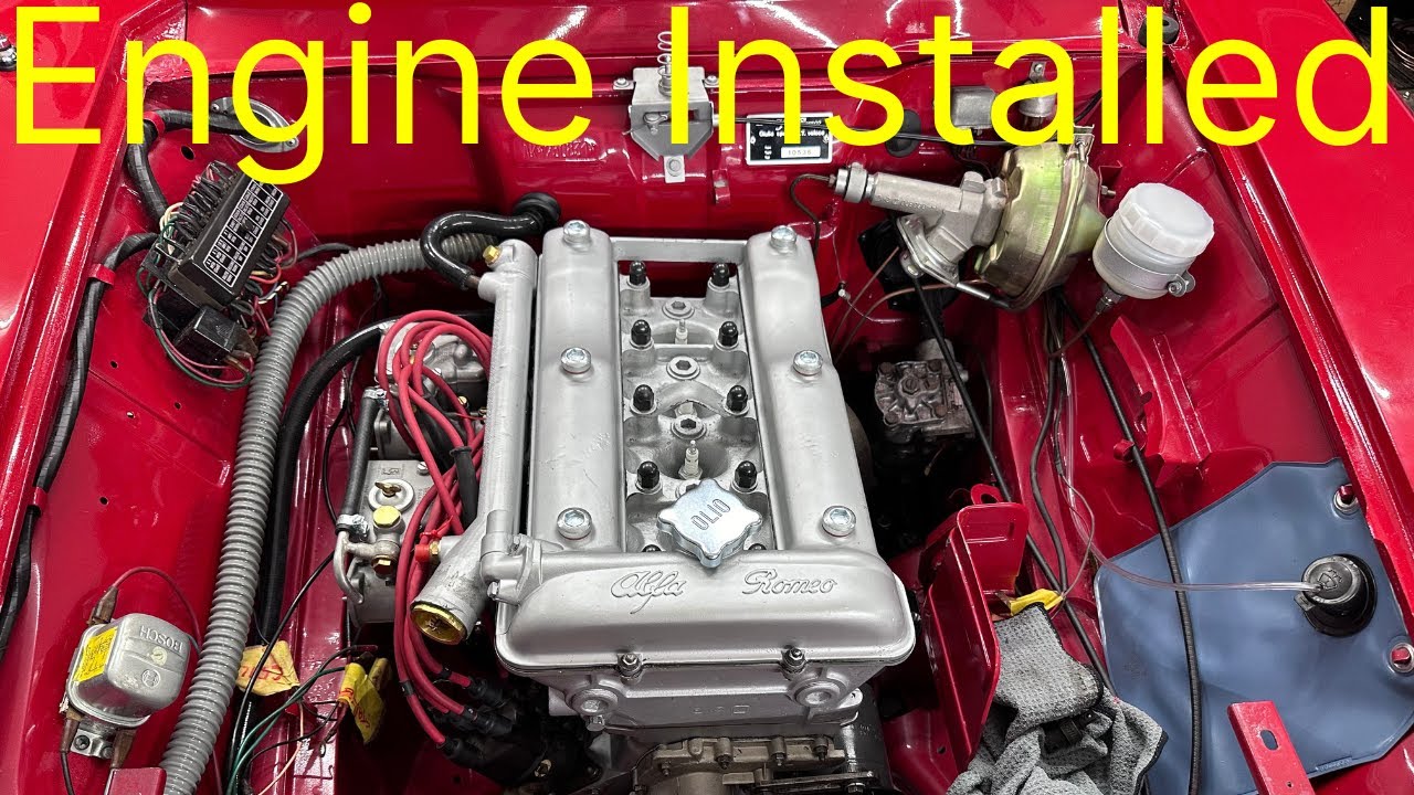 Project Alfa 1967 Giulia Sprint GT VELOCE - Engine Installation | Part ...