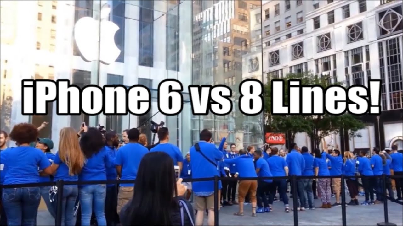 iPhone 8 Apple Store NYC Launch Line- Do People Care? - YouTube
