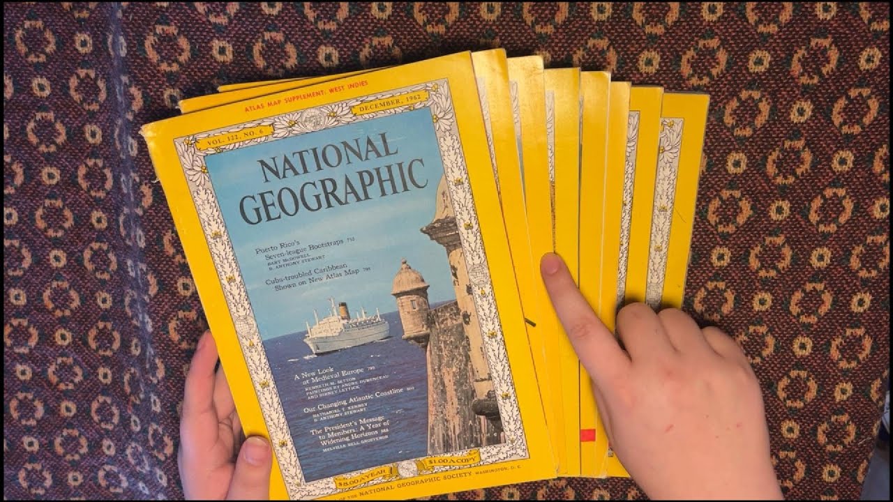 Flipping Through Vintage Magazines | Whispered ASMR - YouTube