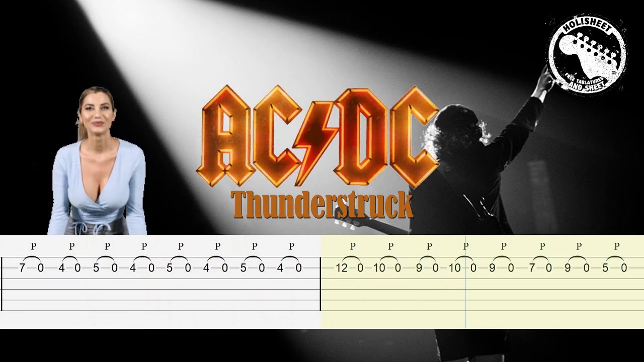 Legendary Rock Riff! AC/DC – Thunderstruck Guitar Tablature - YouTube