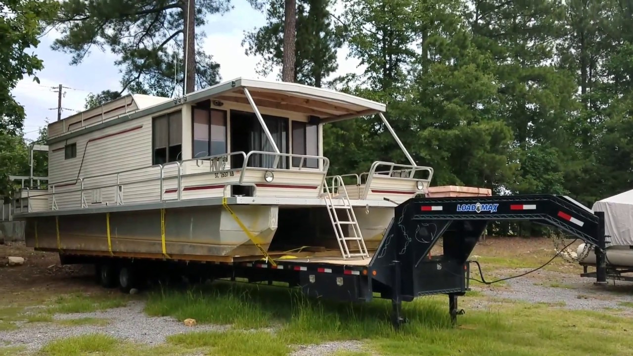 **SOLD** 36 Foot Aqua Cruiser House Boat - Very Unique Custom House ...