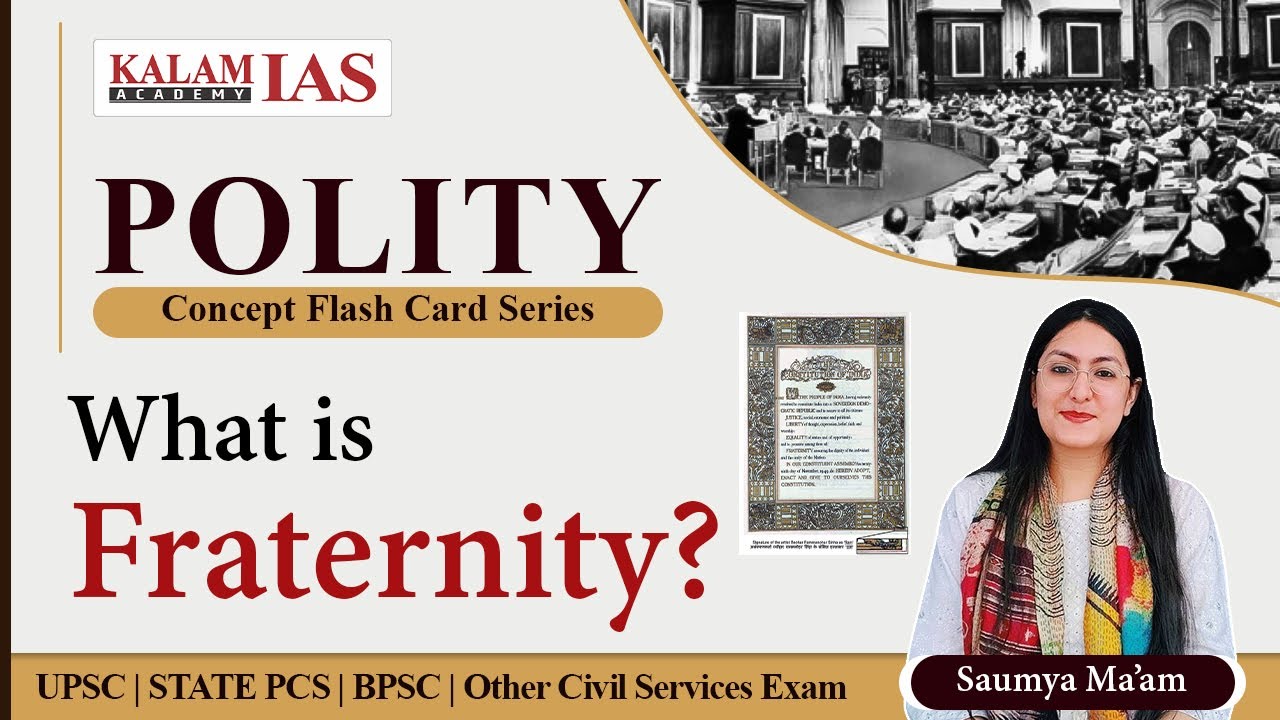 What is Fraternity? | Keywords of the Preamble: Fraternity | Polity For ...