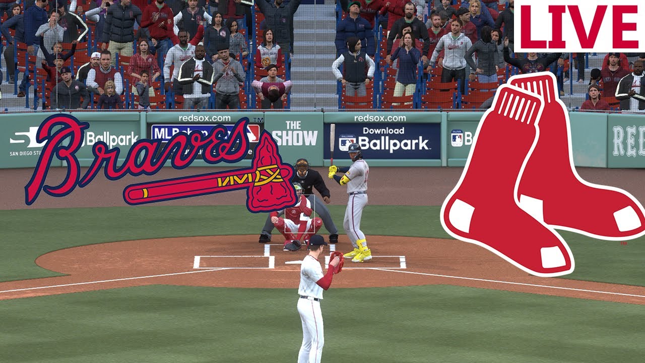 🔴LIVE 🔴Atlanta Braves VS Red Sox /MLB LIVE/ Major league baseball/ Mlb ...