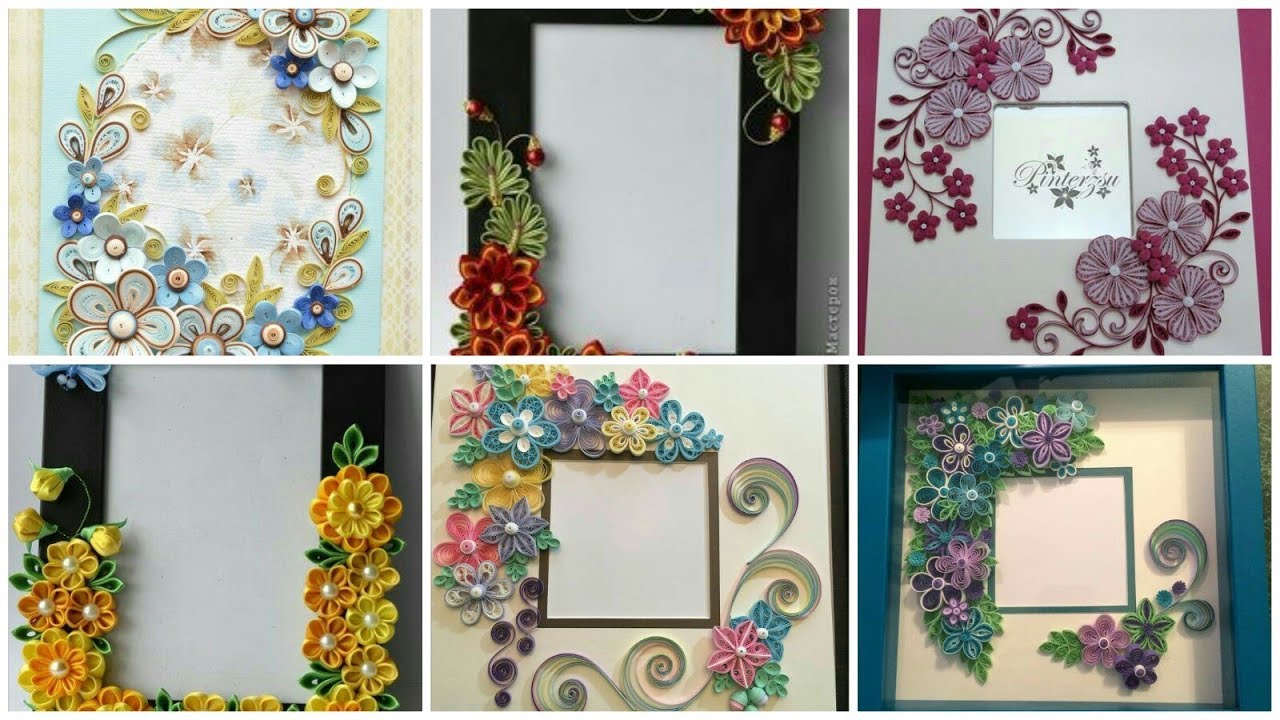 Creative Paper Quilling Photo Frames handmade Photo Frame Designs Creative Paper Quilling Photo Frames handmade Photo Frame Designs