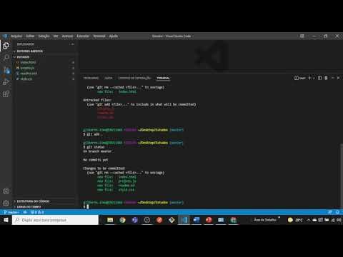 VsCode - [GitHub] Adicionando arquivos ao controle de versão [git add ...