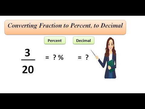 Converting Fractions to Percentage and Decimals #maths #mathematics # ...