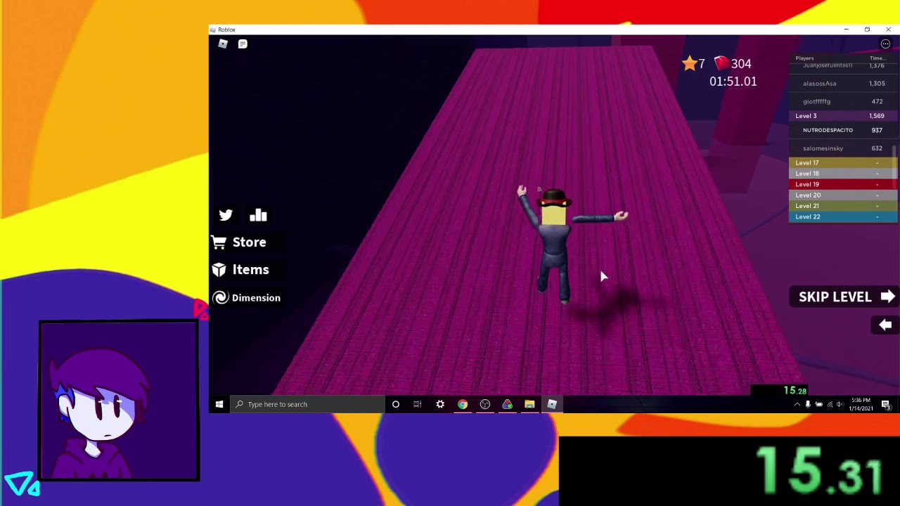 roblox speedrun 4 | level 3 (22 95) - YouTube