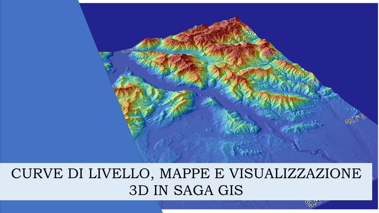 Curve di livello, mappe e visualizzazione 3D in SAGA GIS - YouTube