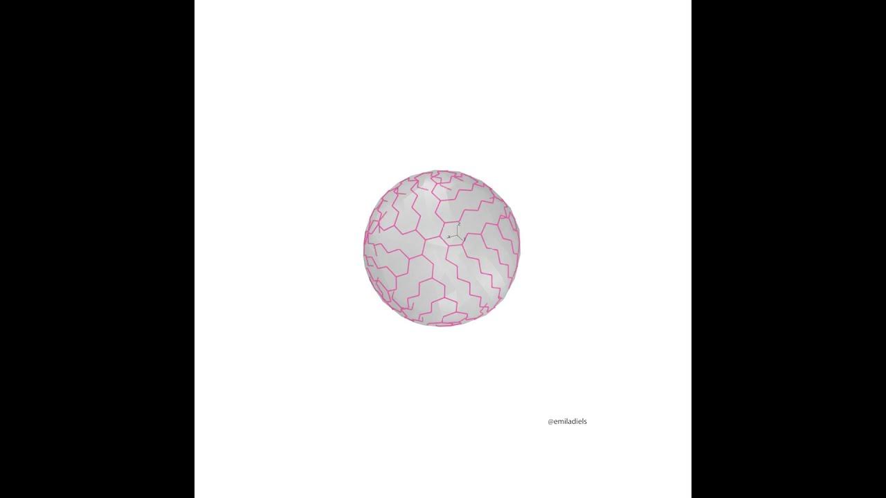 Unfolding a sphere mesh - YouTube