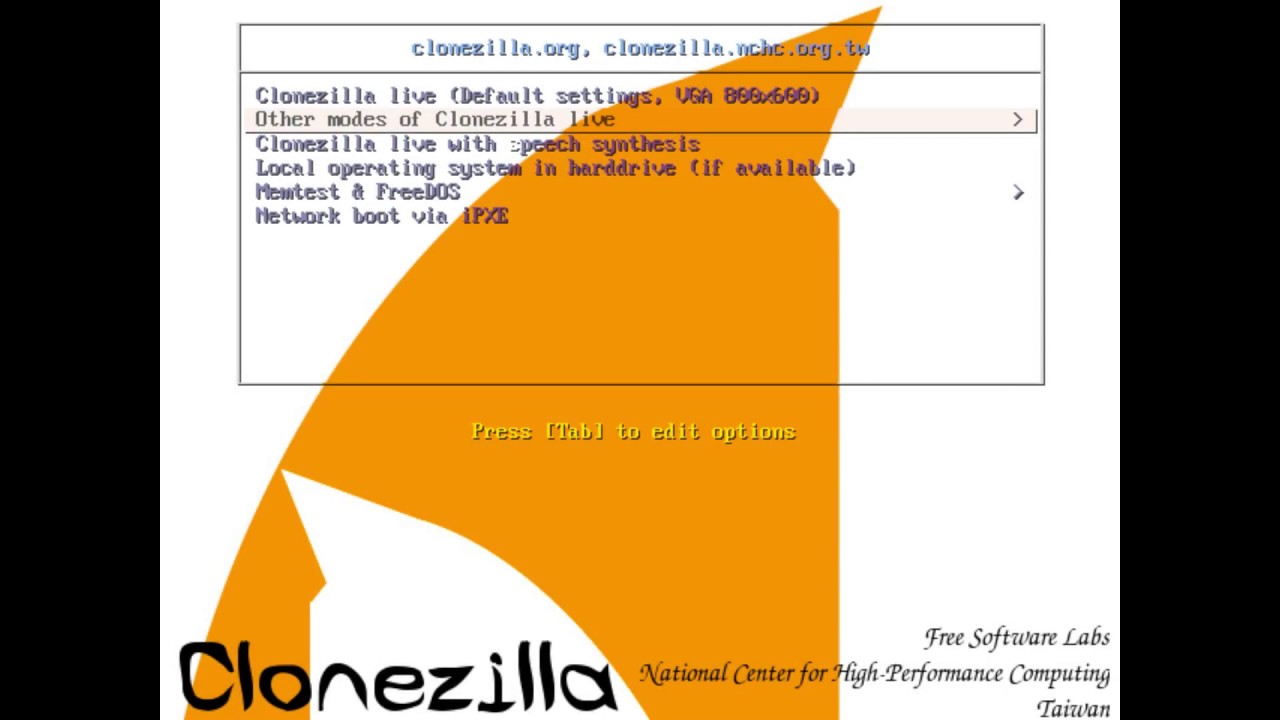 Clonezilla tworzenie obrazu dysku - YouTube