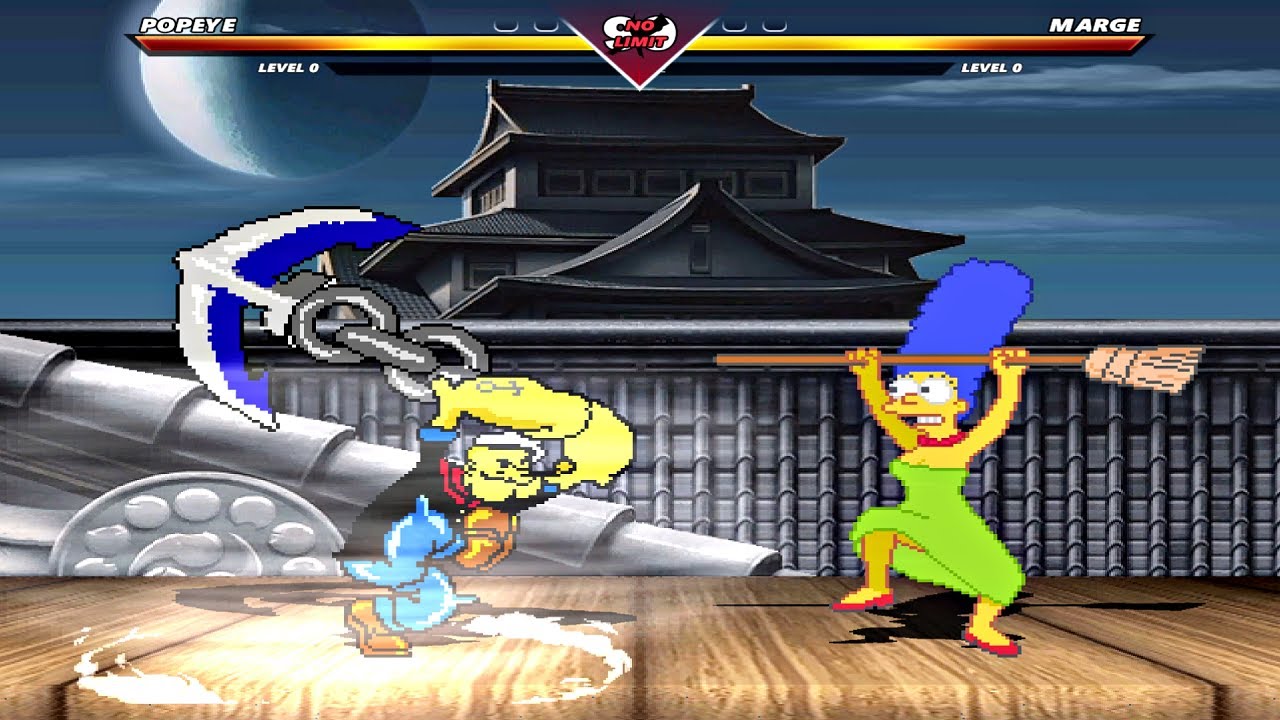POPEYE VS MARGE SIMPSON VERSUS GAMEPLAY! - YouTube