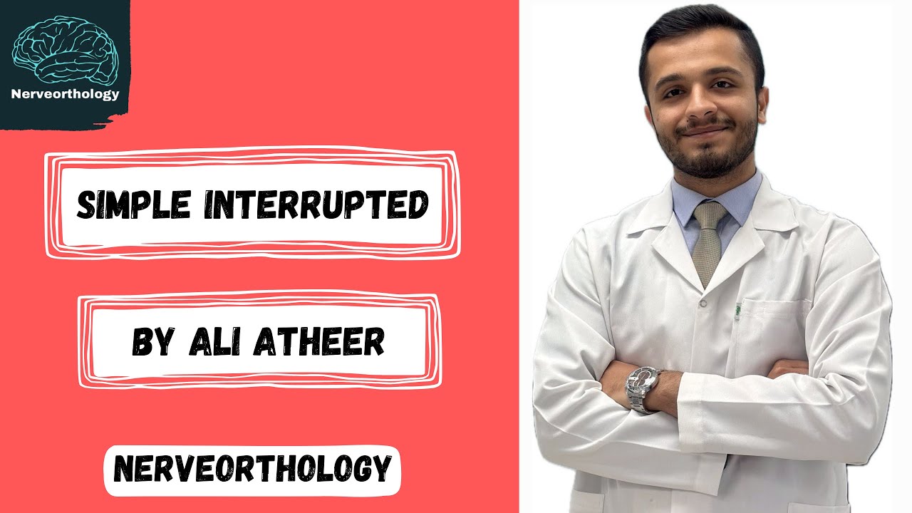 Suturing course | How to make simple interrupted suture in easy way ...