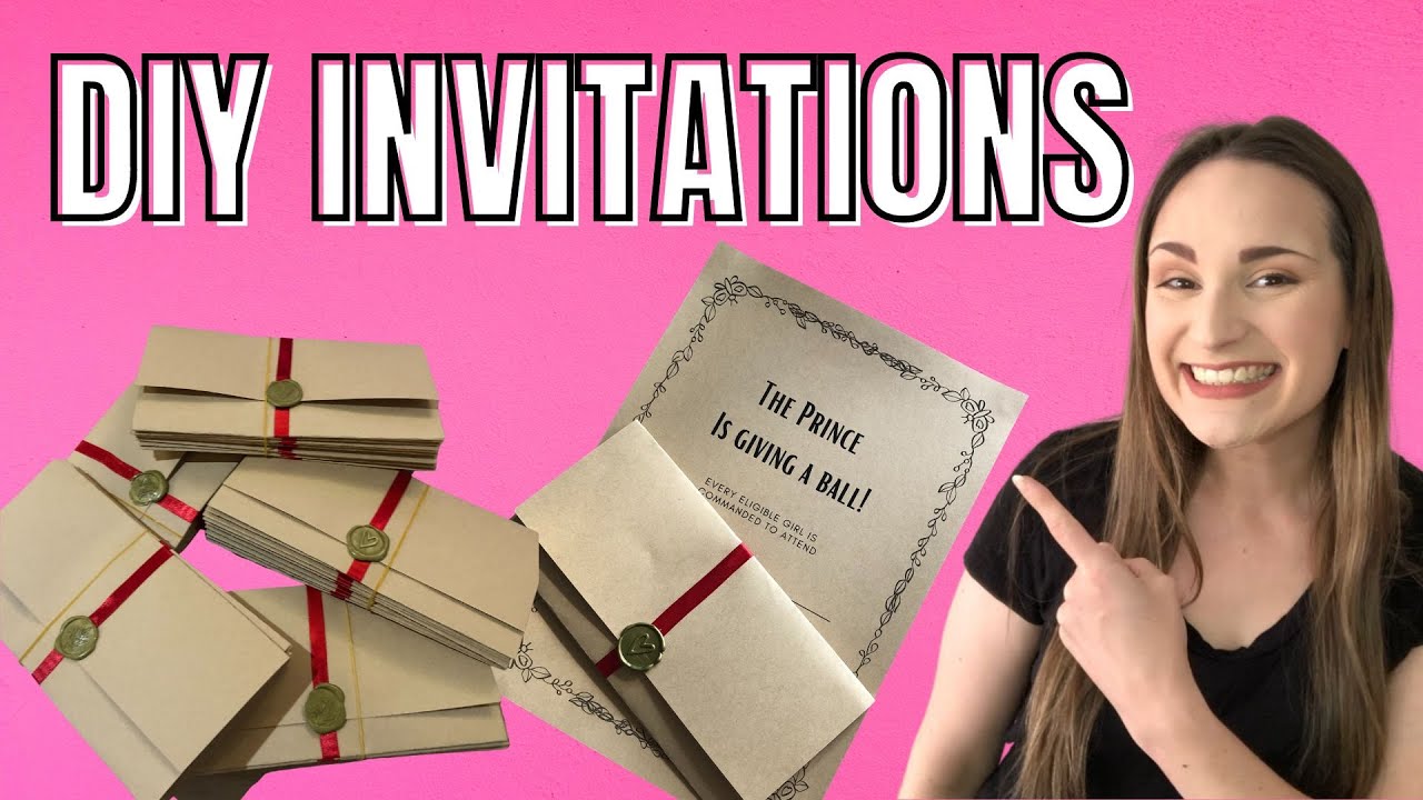 EASY & BUDGET FRIENDLY DIY Invitations that look so regal and beautiful ...
