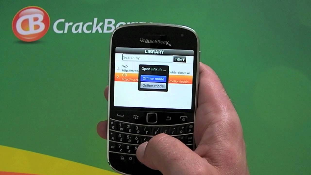 Offline Browser for BlackBerry Smartphones - YouTube