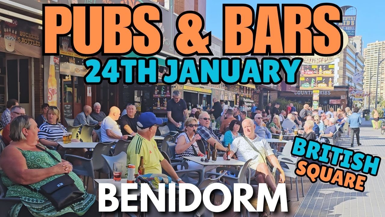 Benidorm - CROWDED Pubs & Bars! ┃ Uncle Ped's, Jumping Jacks, Western ...