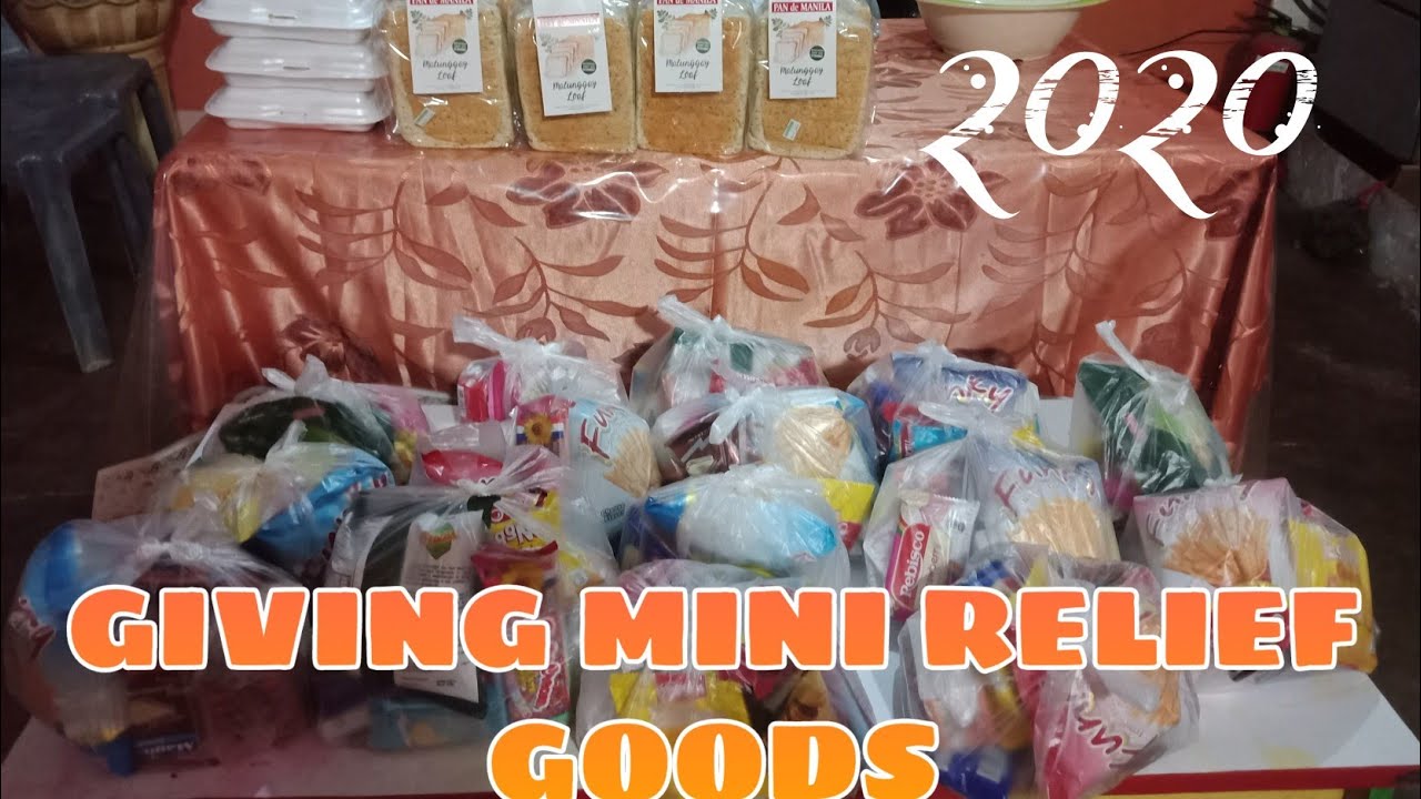 Giving mini relief goods - YouTube