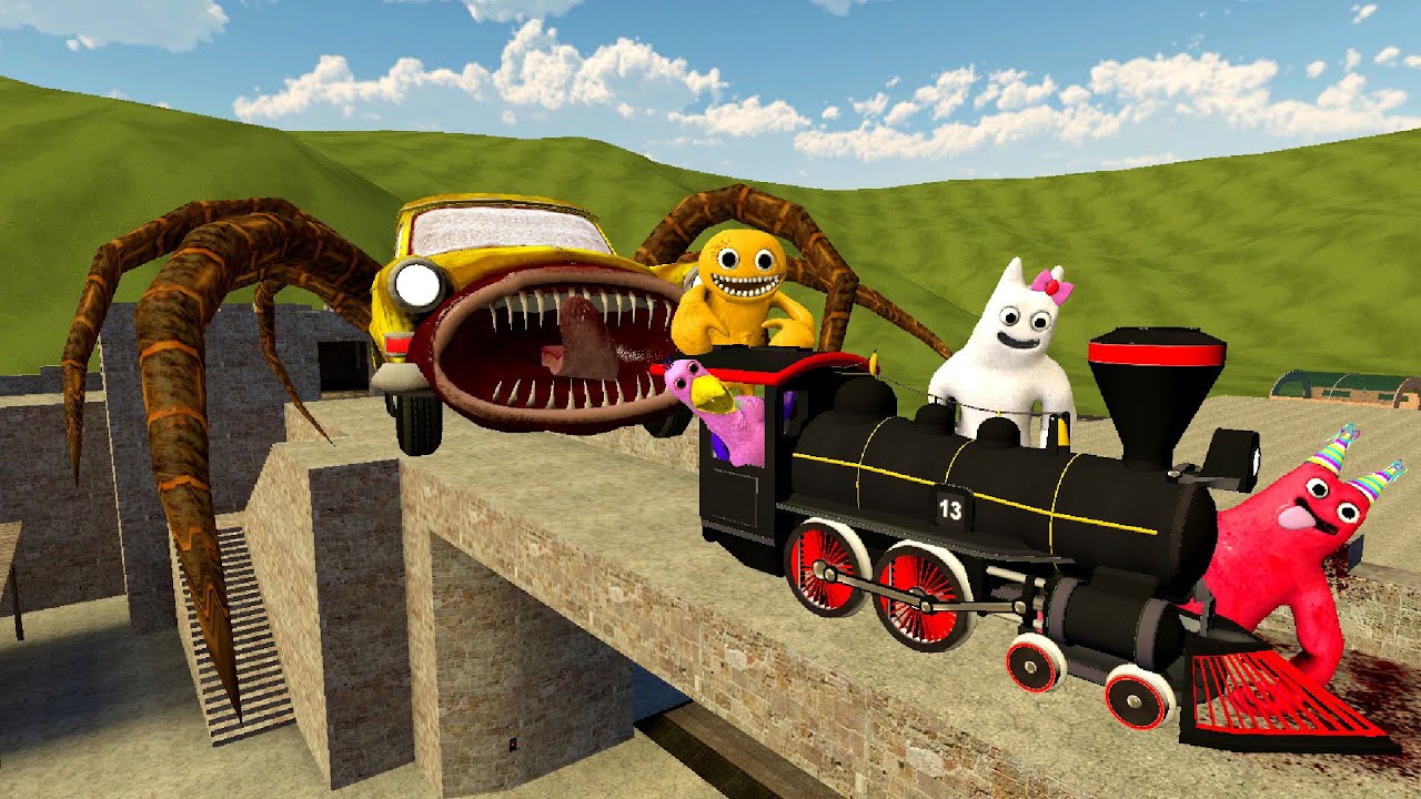 Building a TRAIN and RIDE: SHIPPING GARTEN BANBAN AVOID DANGER FROM THE ...