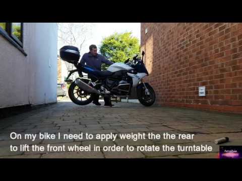 Cheap motorcycle turntable - YouTube