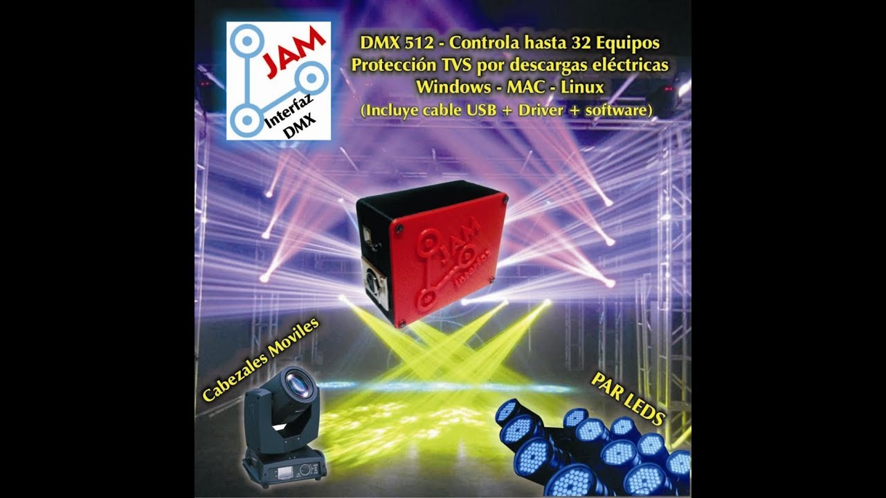 JAM INTERFACE DMX - YouTube