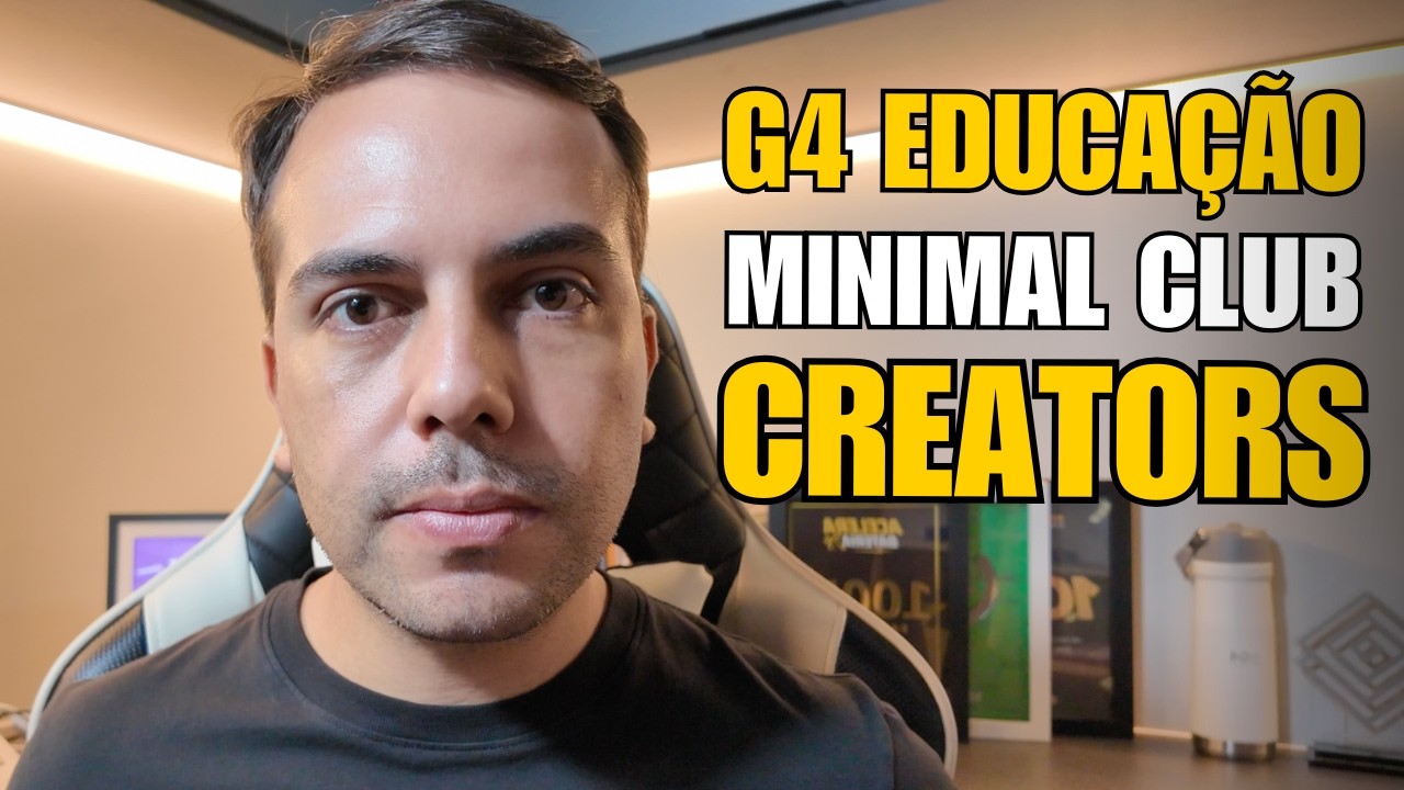 Fui chamado por G4 Educação e Minimal Club. Agora vou revelar o futuro ...