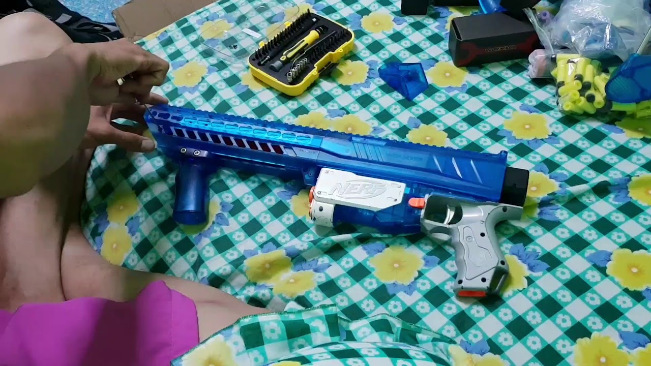 Prophecy Nerf Retaliator MCX kit installation - YouTube