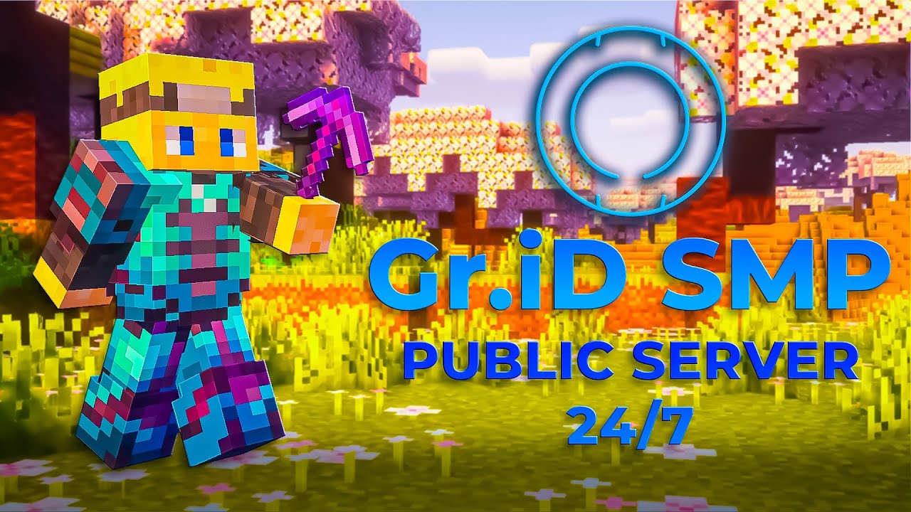 Minecraft The Gr.id SMP Live | PUBLIC Server 24/7 | Java + Bedrock ...