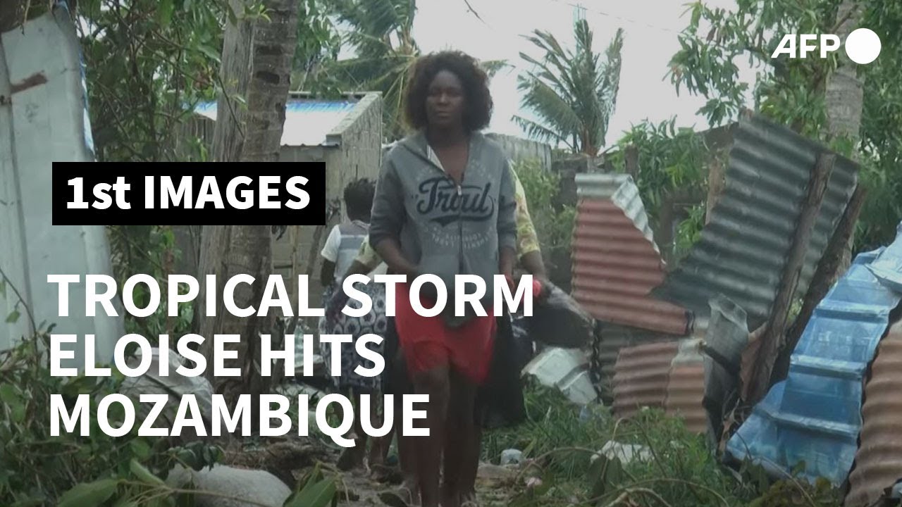 Devastation as tropical storm Eloise hits Mozambique | AFP - YouTube