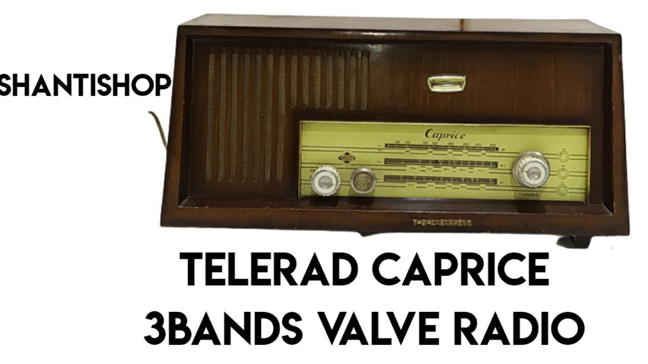 VINTAGE 60S-70S TELERAD CAPRICE 3BANDS VALVE RADIO WORKING CONDITION ...