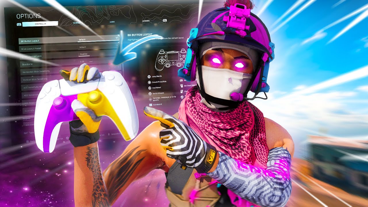 Rebirth King😈 + Warzone Rebirth Best Controller Settings For Movement ...