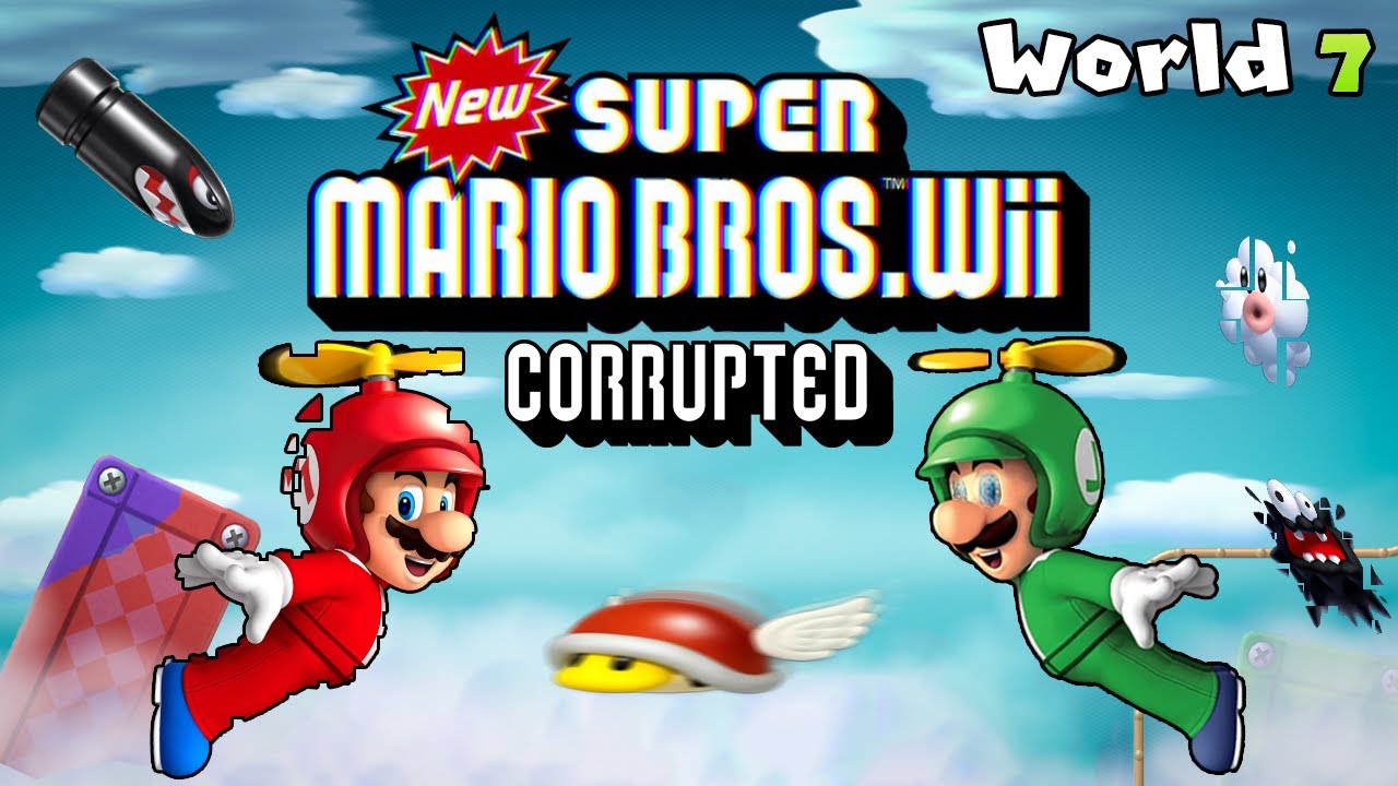 New Super Mario Bros. Wii But It Progressively Gets More Corrupted (Part 7) - YouTube
