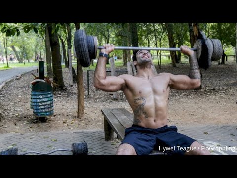 Leandro Lo's Strength Workout In An Outdoor Primitive Gym - YouTube