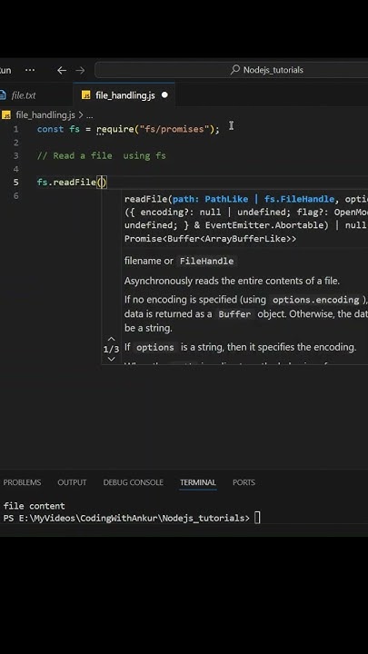 Mastering the FS Promise Module: Chaining vs Async/Await with Examples ...