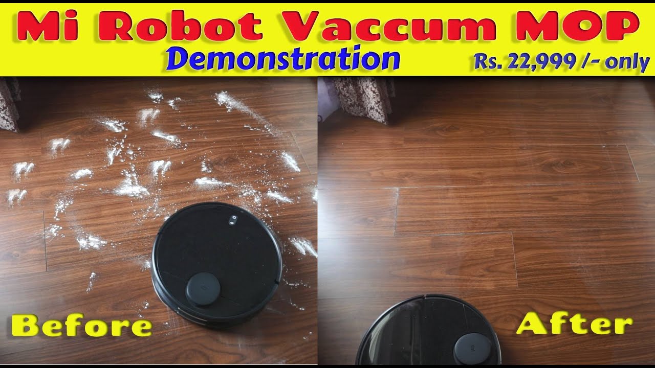 Mi Robot Vacuum cleaner + Mop Demonstration | Is it really effective ...