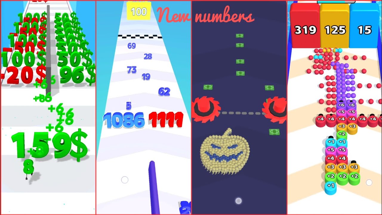 number master, sticky numbers,crowd numbers, digit shooter max level ...