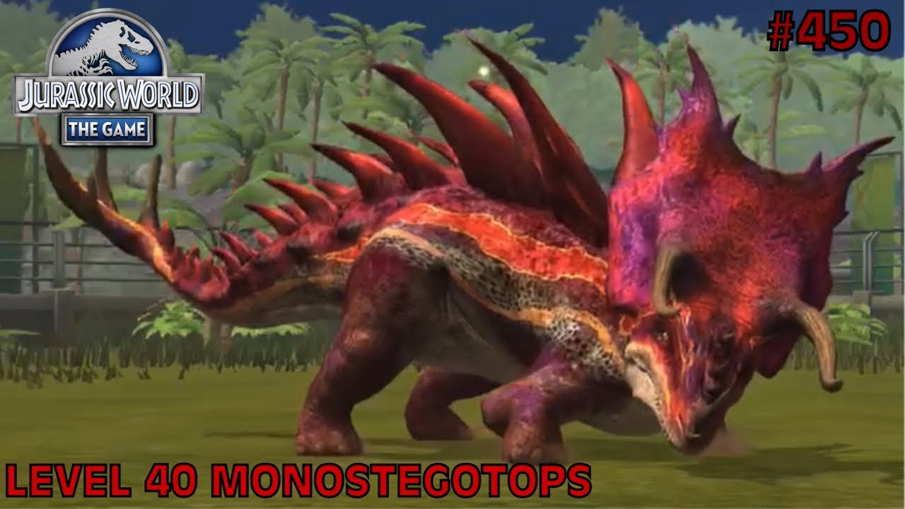 Level 40 Monostegotops - Jurassic World: The Game - EP 450 - YouTube