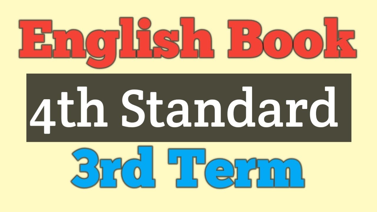English Book 4th Standard 3rd Term - YouTube