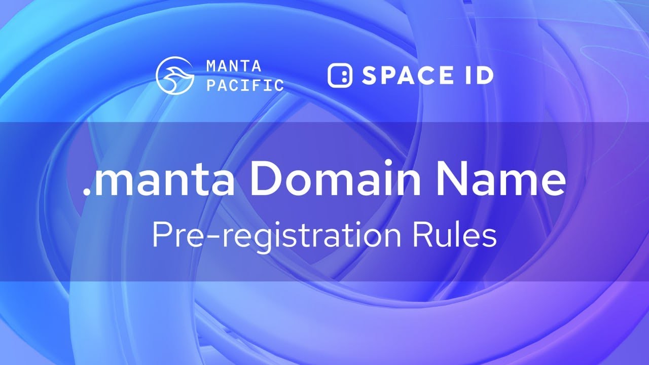 Manta Network и SPACE ID: запуск доменов .manta! - YouTube