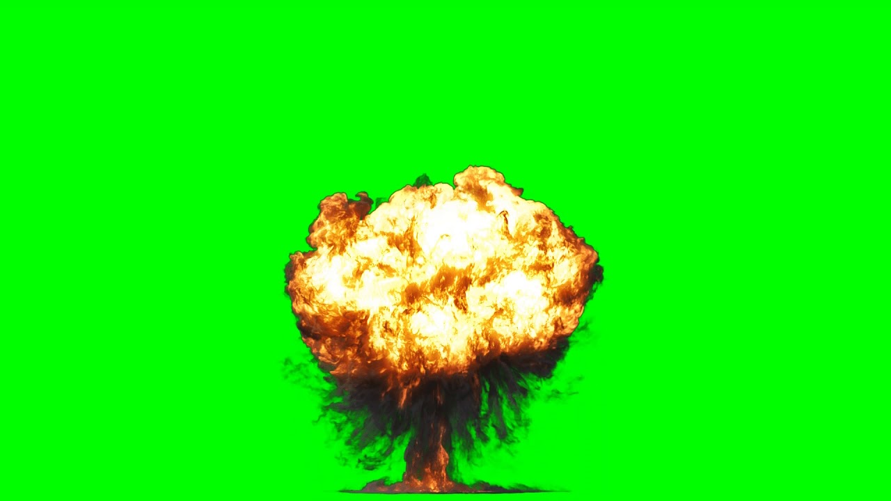 Nuclear blast VFX green screen - YouTube