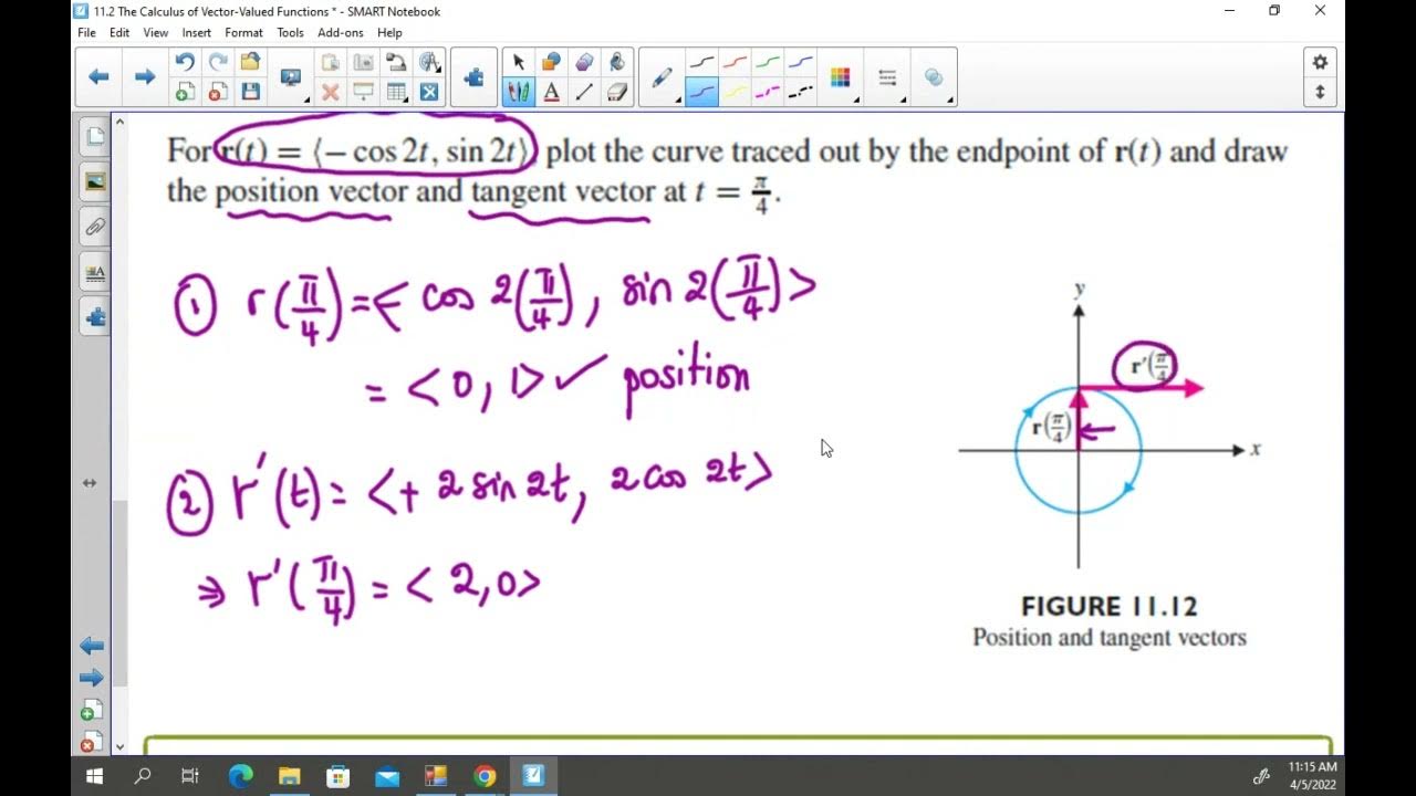 11.1 Vector Valued Functions recording (part2) - YouTube