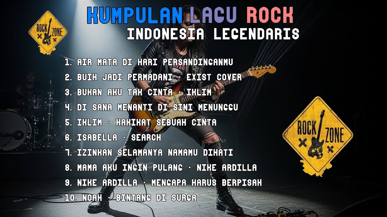 LAGU ROCK INDONESIA BAND LEGEND SEPANJANG MASA | PLAYLIST ROCK ...