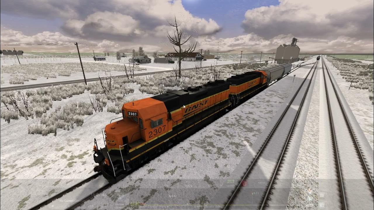 Kremlin to Havre (Local) | Marias Pass & Montana Hi-Line | BNSF GP38-2 | Train Simulator Classic ...