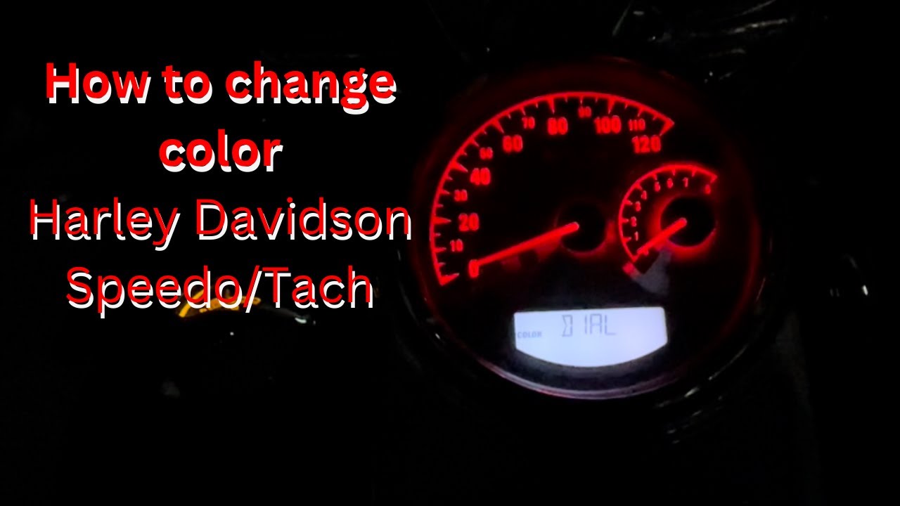 How to change the color on Harley Davidson Speedo/Tach - YouTube