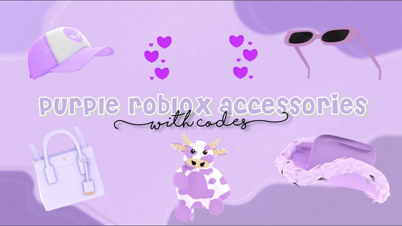 PURPLE roblox accessories || with CODES! ☂️ - YouTube